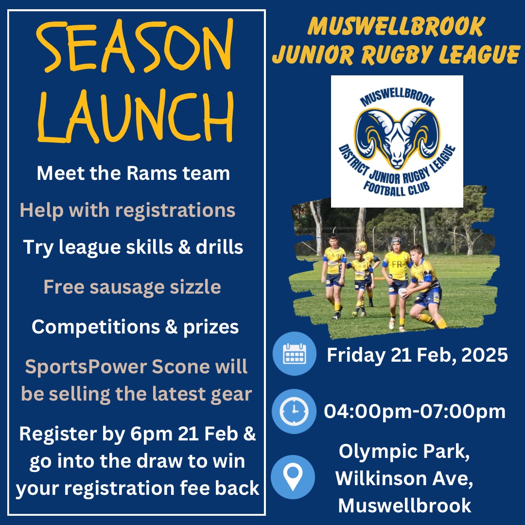 Muswellbrook Rams Rugby League Season Launch - 2NM